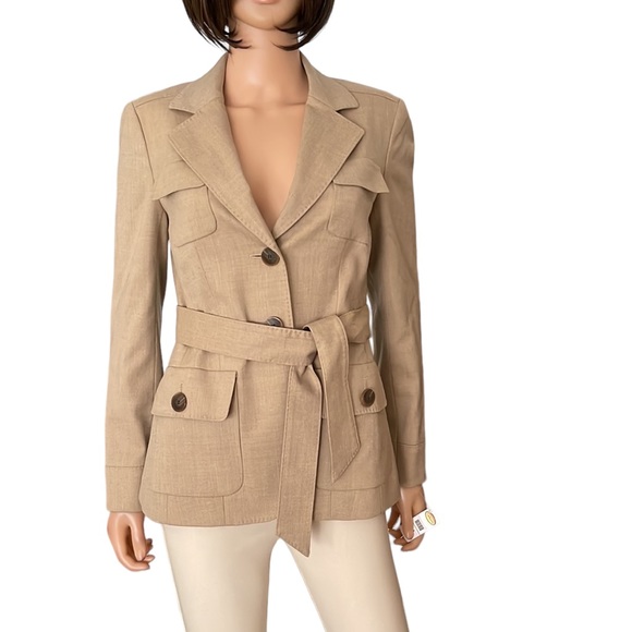 Talbots | Jackets & Coats | Nwt Talbots Wool Safari Style Blazer ...